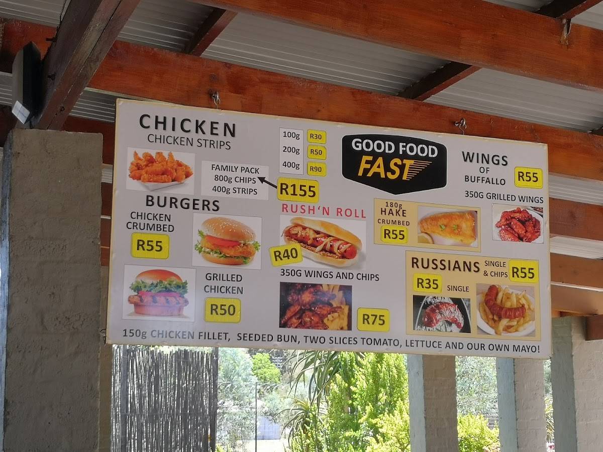Menu at Grab & Go Cafè, Joubertina