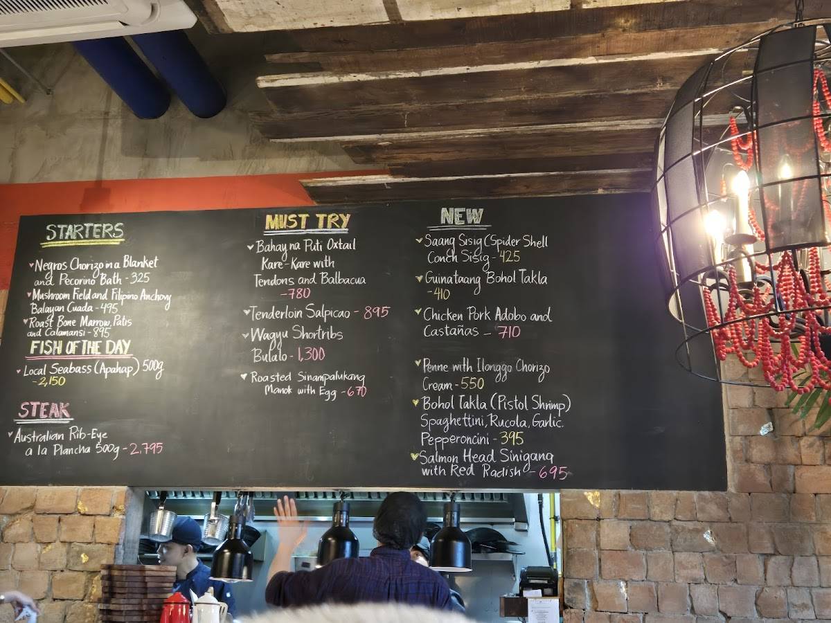 Menu at Grace Park Dining by Margarita Forés - Gateway Mall 2 ...