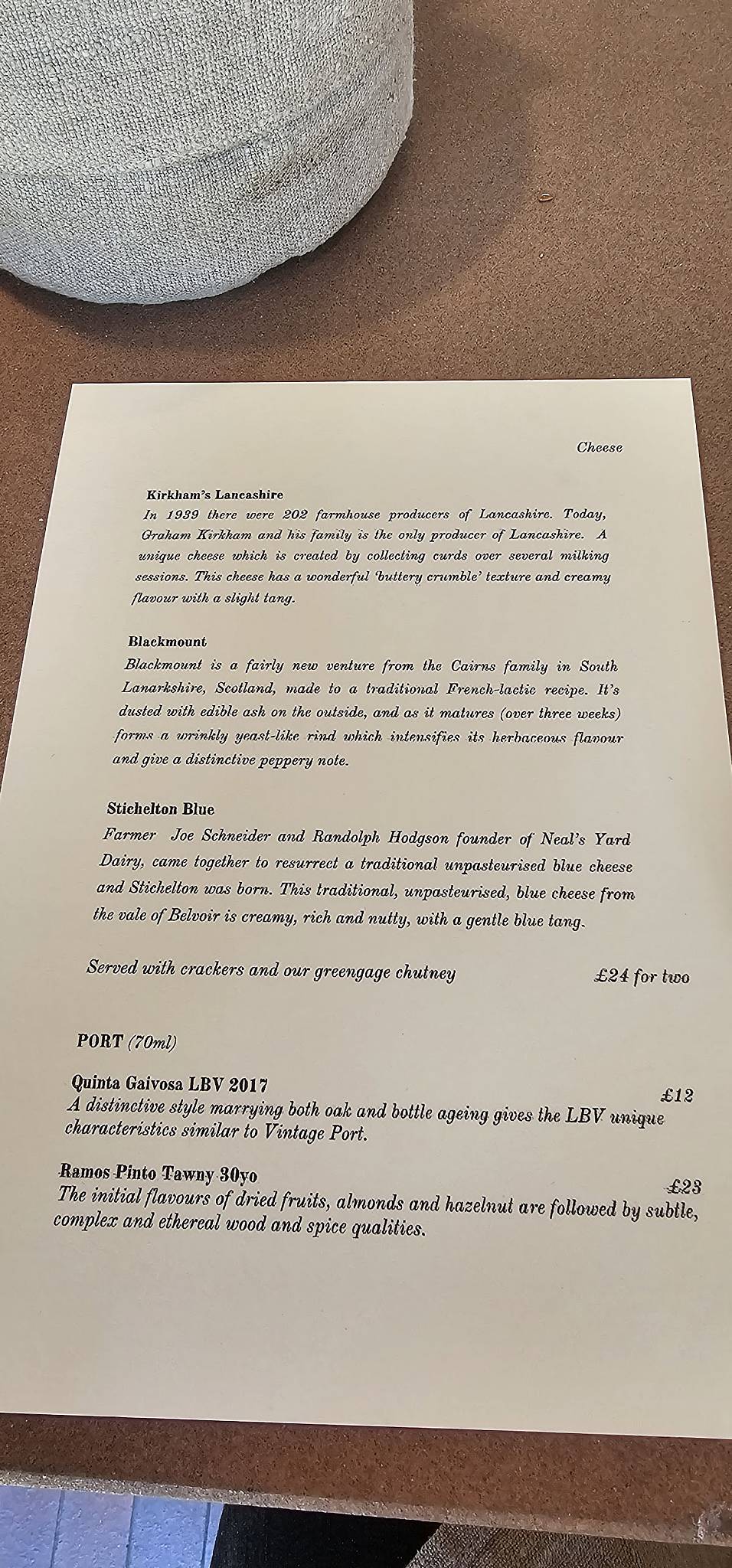 Menu at Grace & Savour restaurant, Solihull