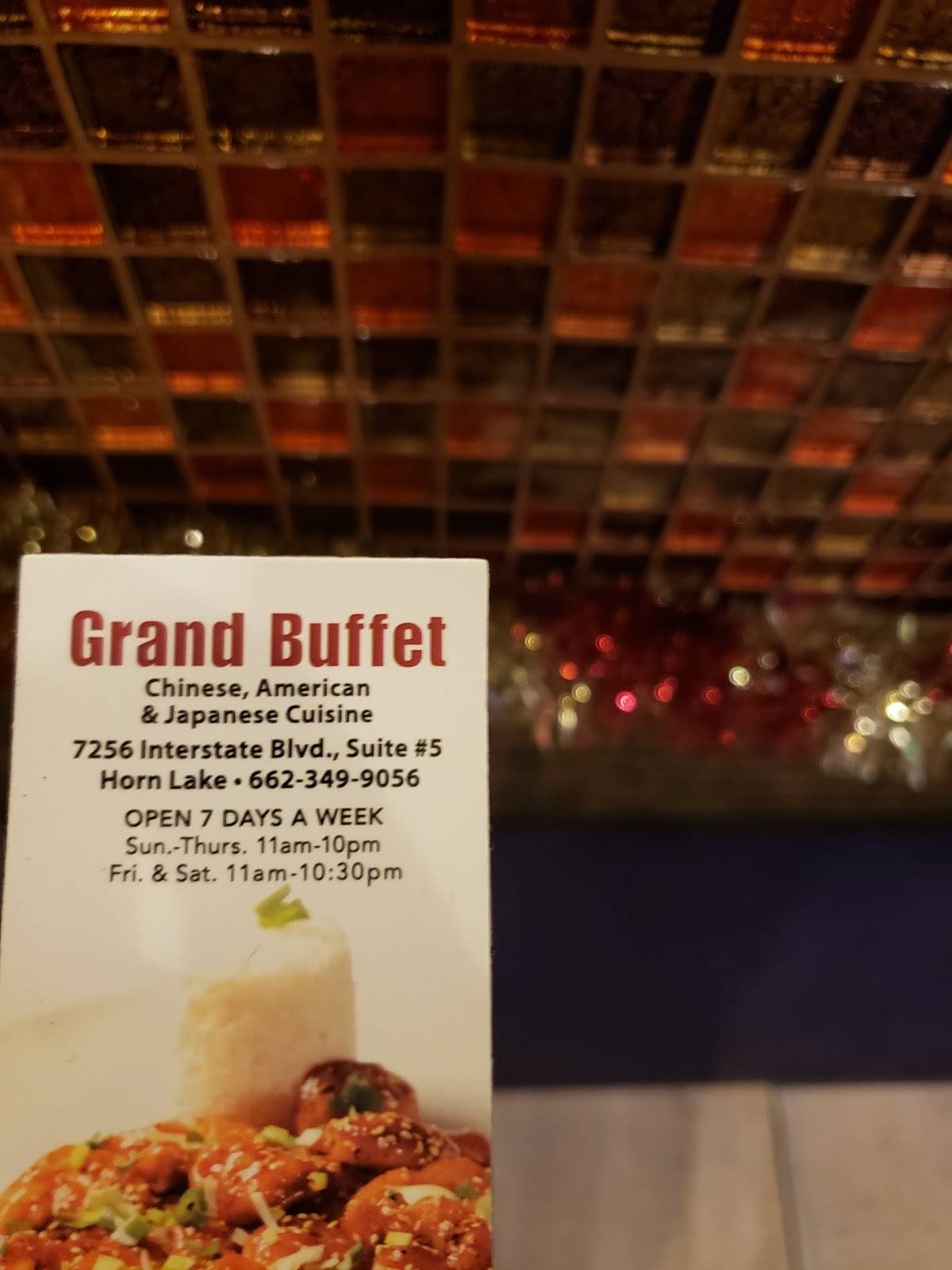 Menu at Grand Buffet restaurant, Horn Lake, Interstate Blvd #5