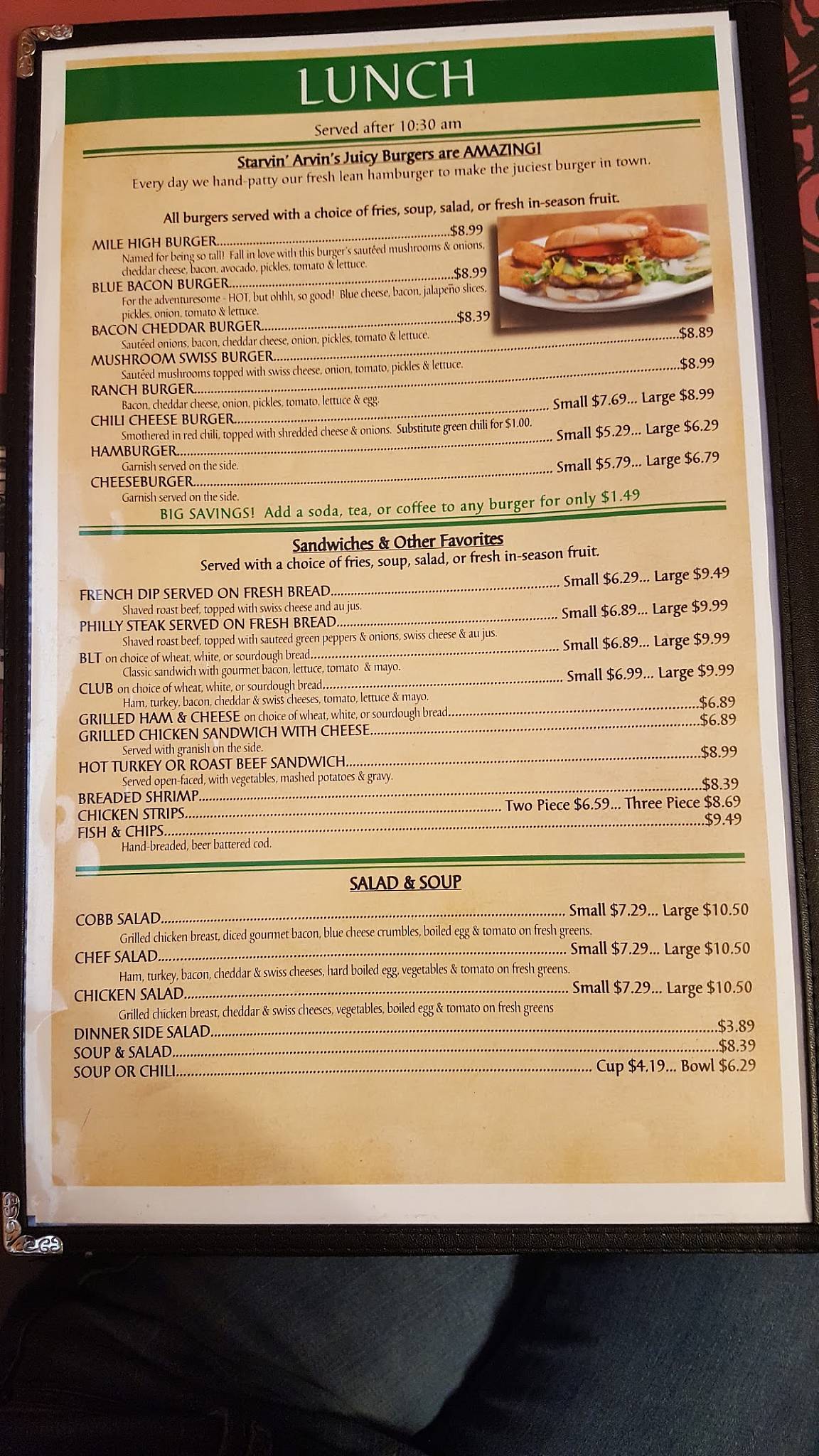 Menu at Pufferbelly Station Restaurant, Grand Junction