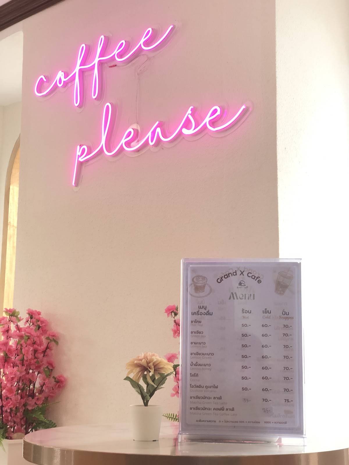 Menu at Grand X Cafe แกรนด์ คาเฟ่, Sattahip