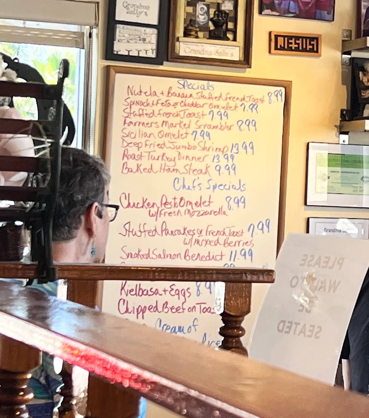 Menu at Grandma Sally's Restaurant, New Port Richey