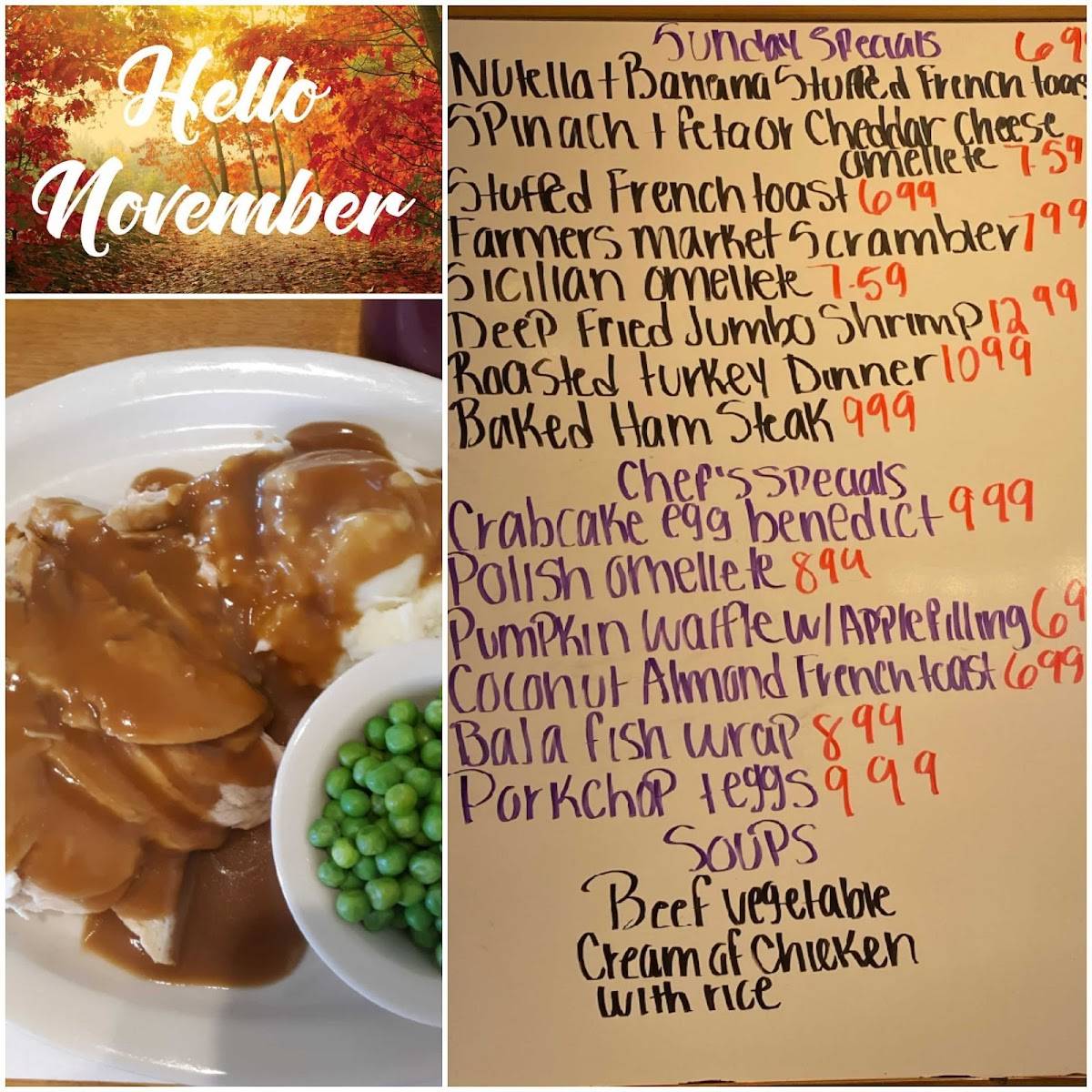 Menu at Grandma Sally's Restaurant, New Port Richey