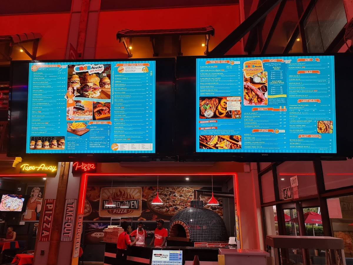 Menu at GrubHouse Eco Park restaurant, Centurion