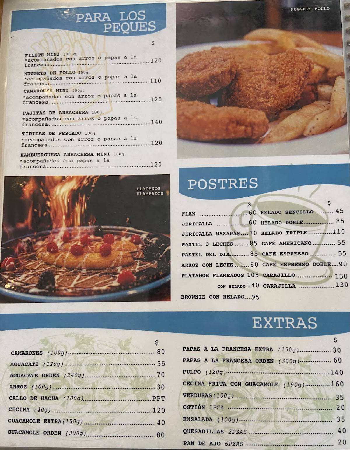 Carta del restaurante Colomitos Cocina del Mar, Guadalajara