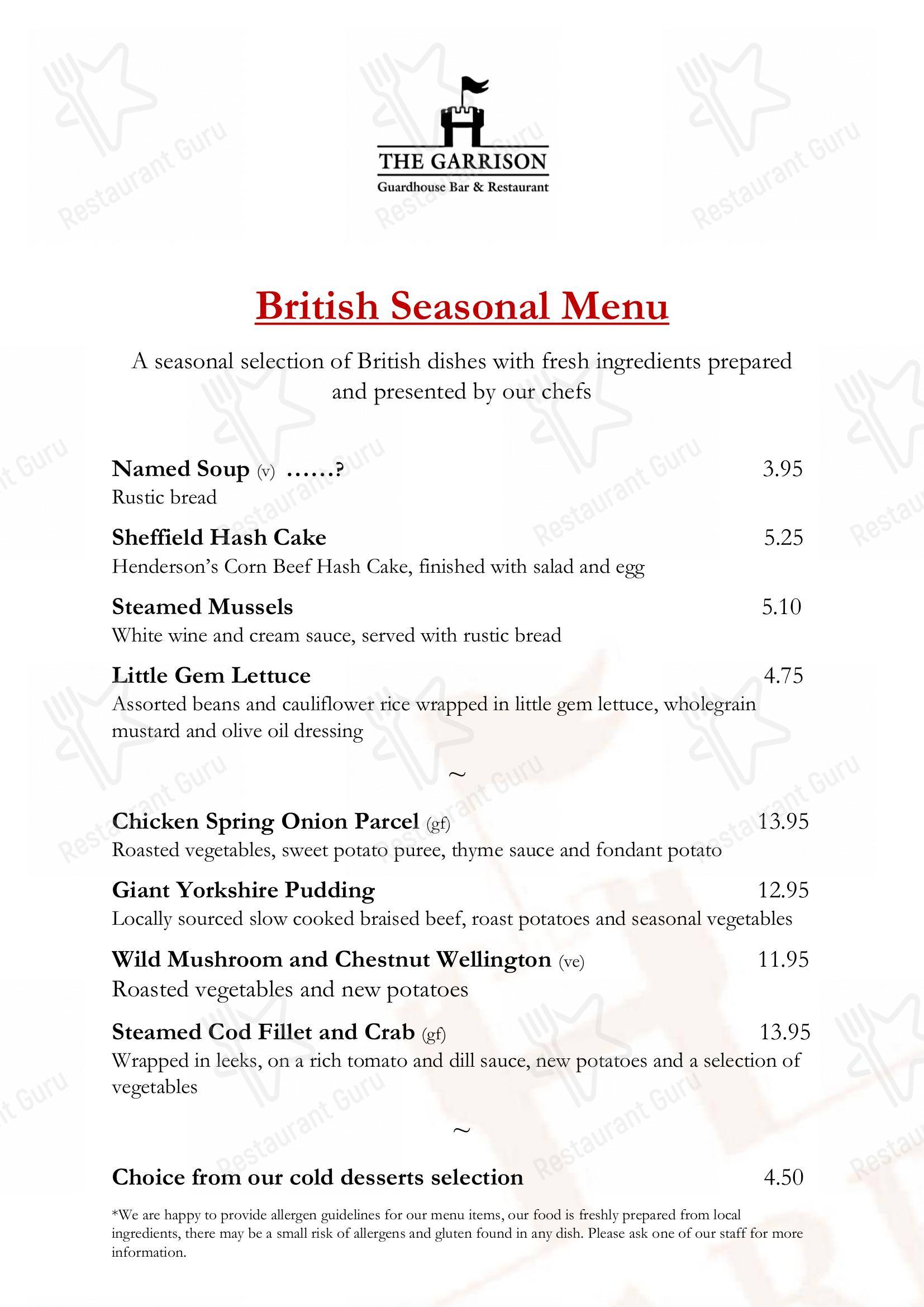 Menu at TEN London club, London