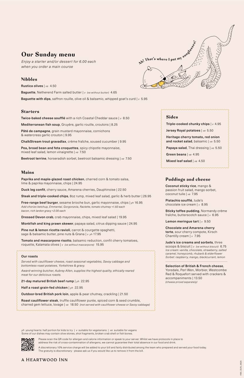 Menu at The March Hare, A Heartwood Inn pub & bar, Guildford