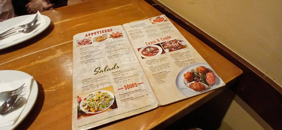 Menu at Gumbo restaurant, Mandaluyong, L2