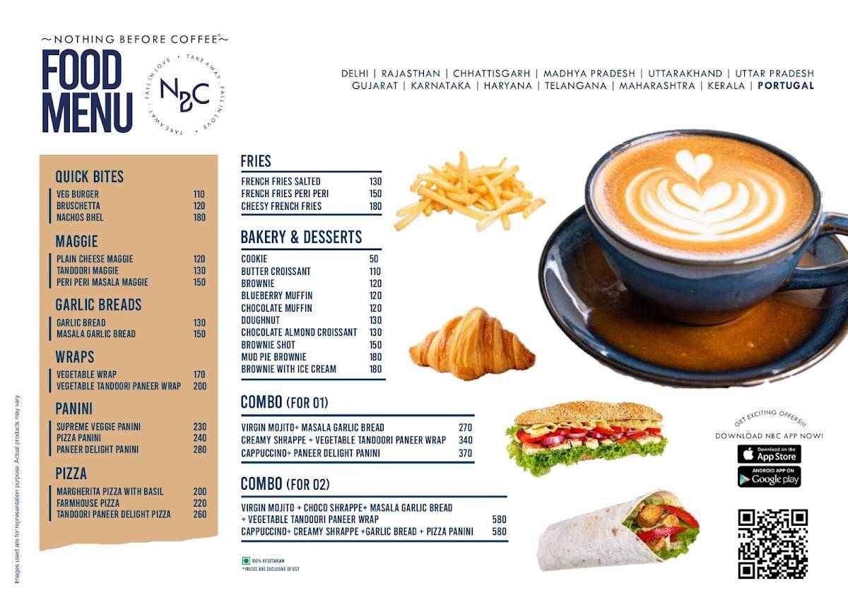 Menu at Nothing Before Coffee, Gurugram, Ground Floor