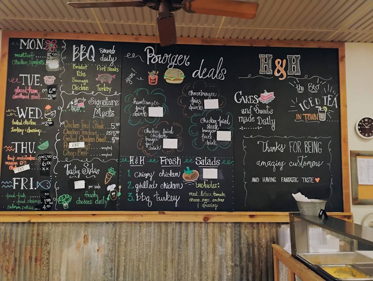 Menu at H & H Cafe & Bakery Inc, Yoakum