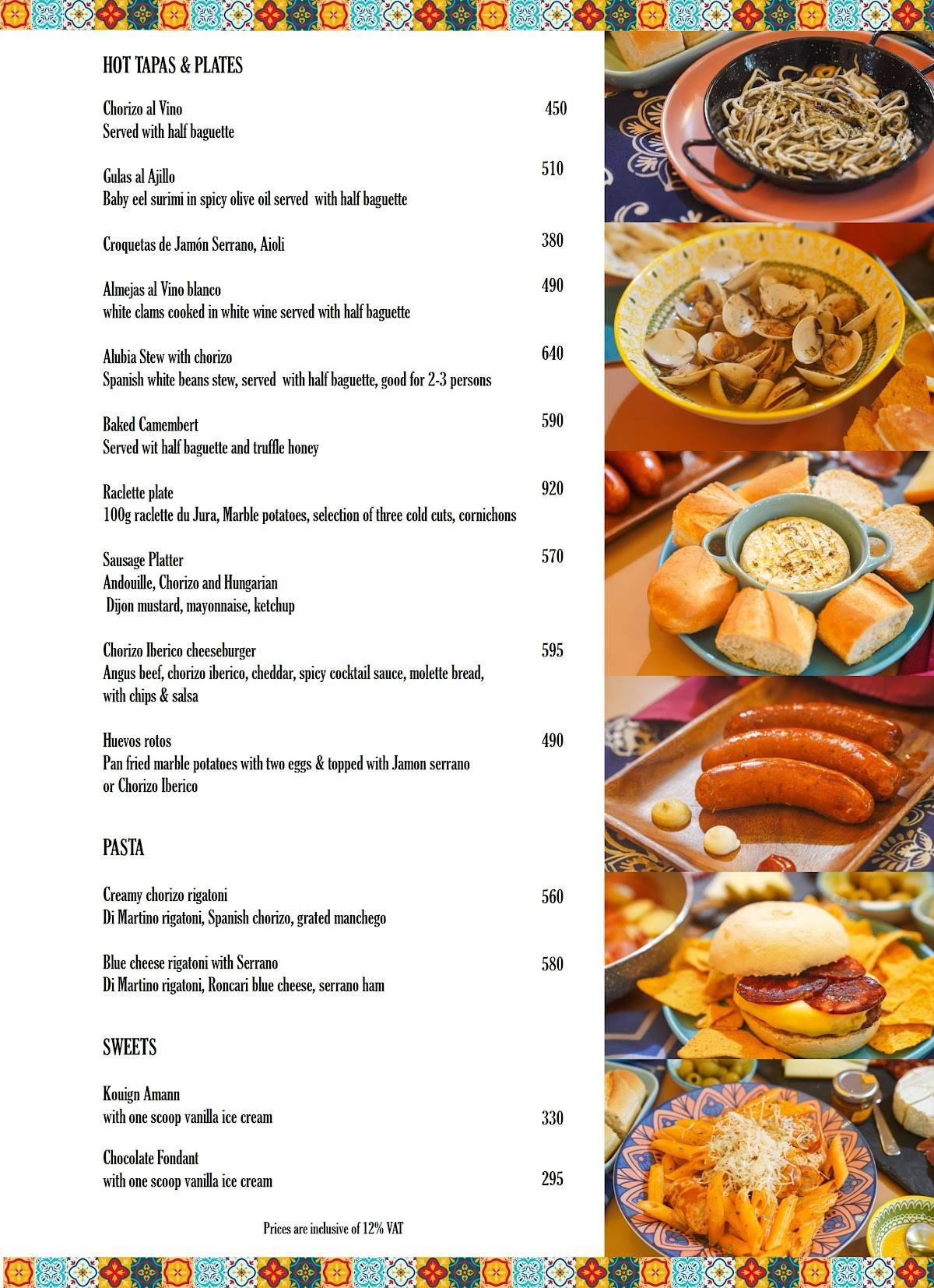 Menu at H&T Wine Gallery Wine bar & shop Tapas Kitchen, Quezon City