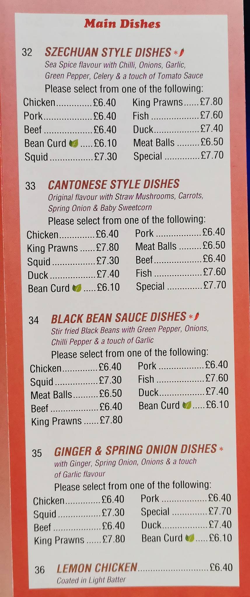 Menu at H20 fast food, West Wickham, 48 Glebe Way