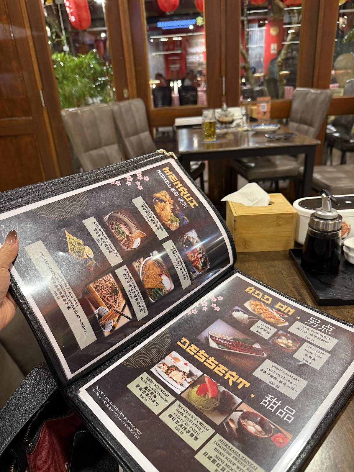 Menu at HACHI GATSU IZAKAYA PANTAI TENGAH restaurant, Langkawi