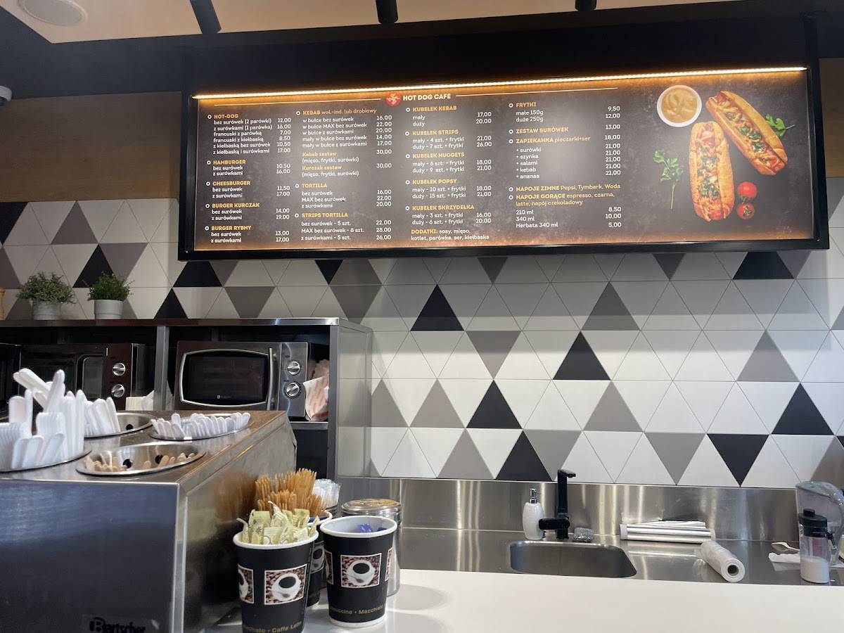 Menu at HOT DOG CAFE, Poddębice