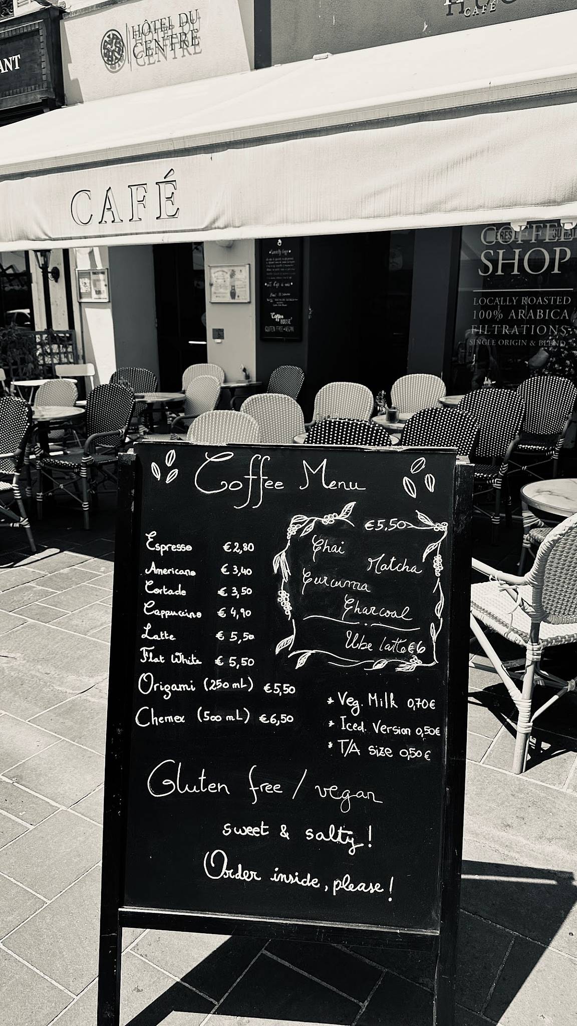 Menu at HUG Café Nice, Nice