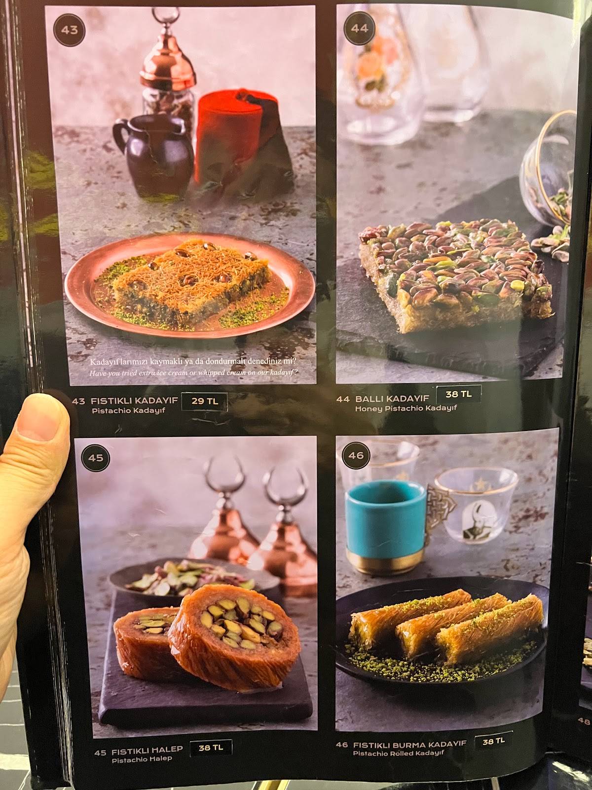 Menu at Hafız Mustafa 1864 Meydan, Istanbul, Sıraselviler Cd. No:7/B