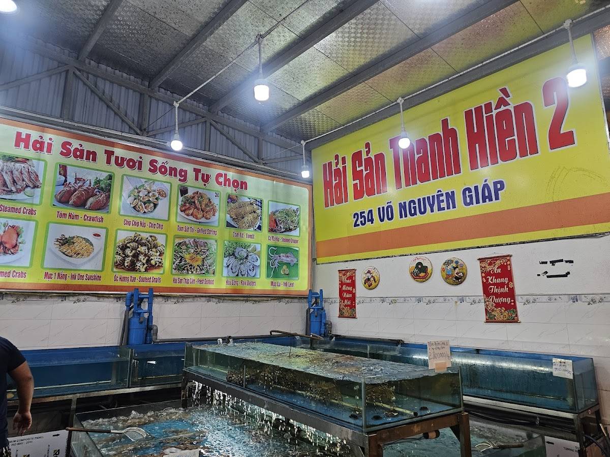 Menu at Hải sản Thanh Hiền 2 restaurant, Da Nang, 254 Võ Nguyên Giáp