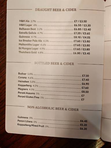 Menu at Hams Hame Pub & Grill, Saint Andrews, 21 Golf Pl