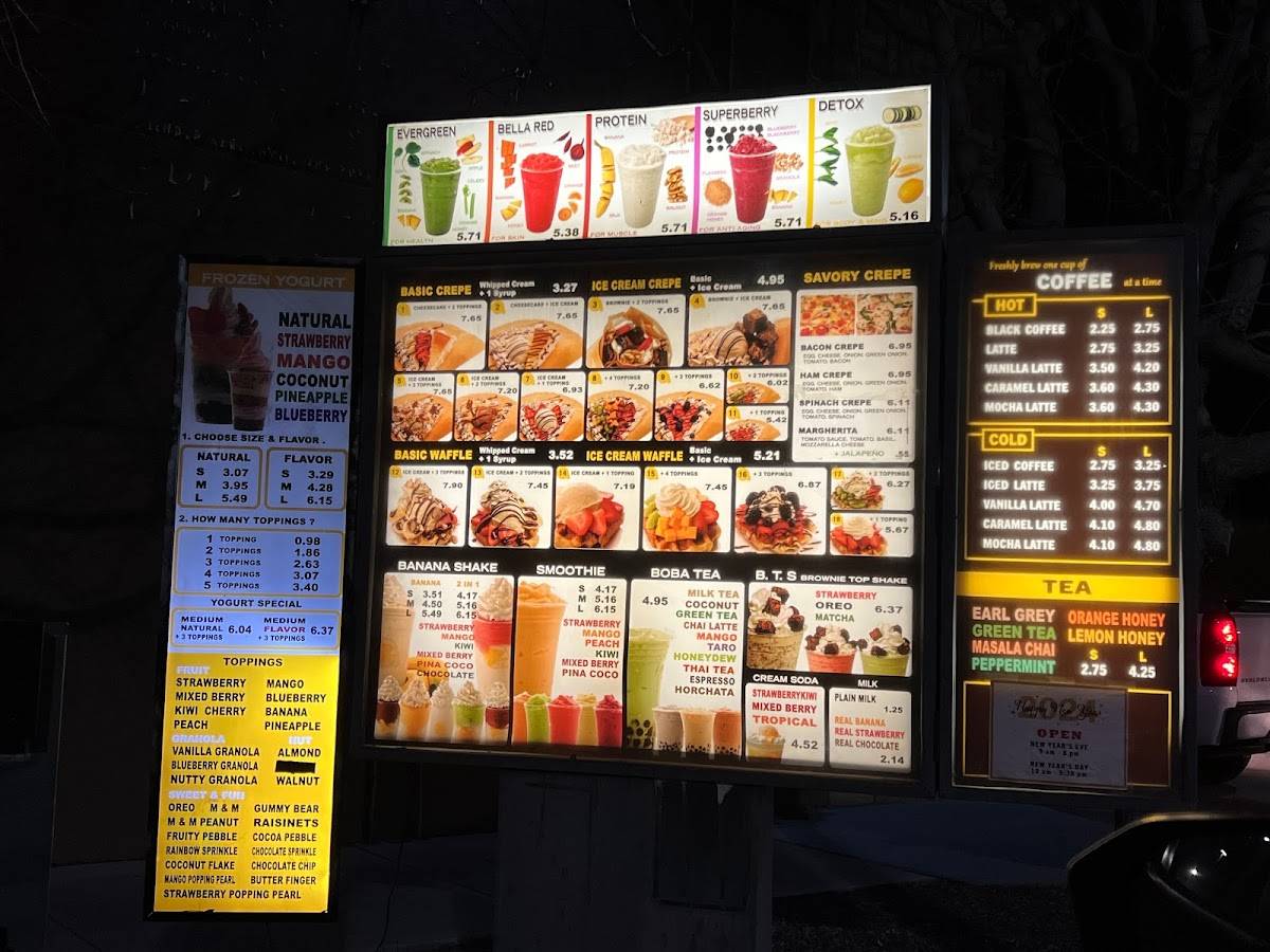 Menu at Hana Banana pub & bar, El Paso, Montana Ave Bldg C #300