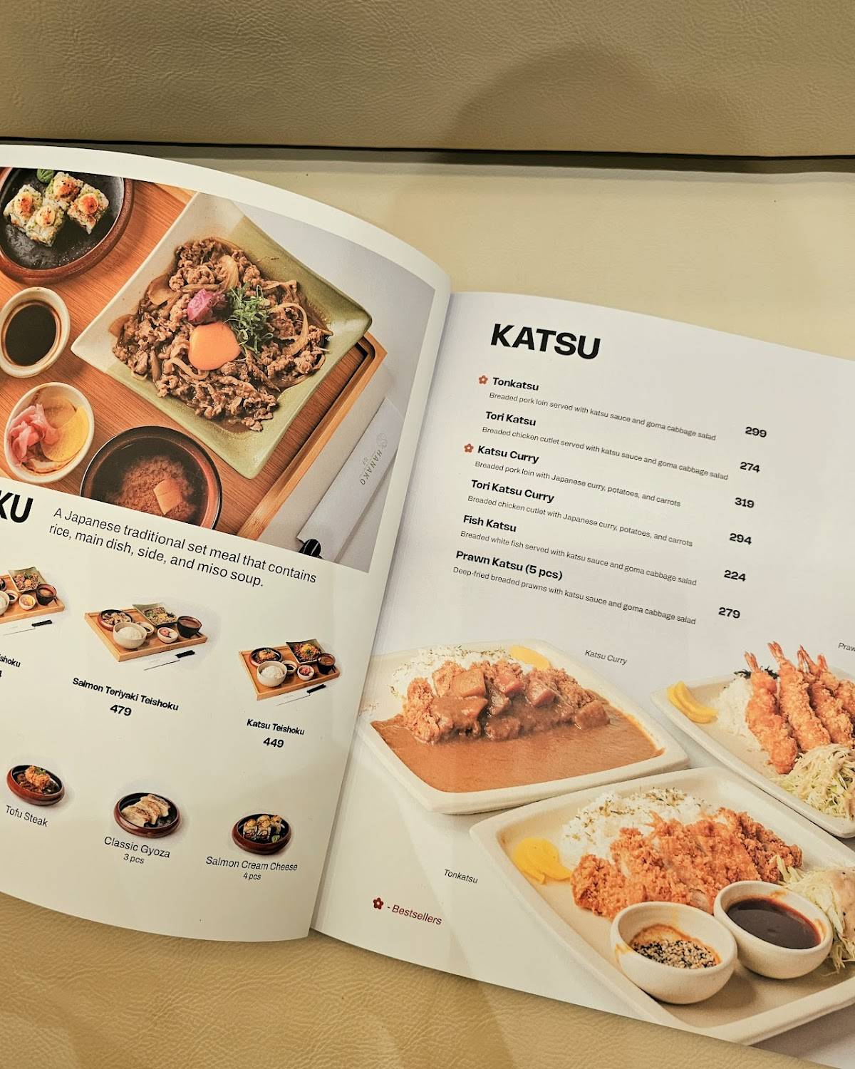 Menu at Hanako Japanese Restaurant, Parañaque, Phase 1