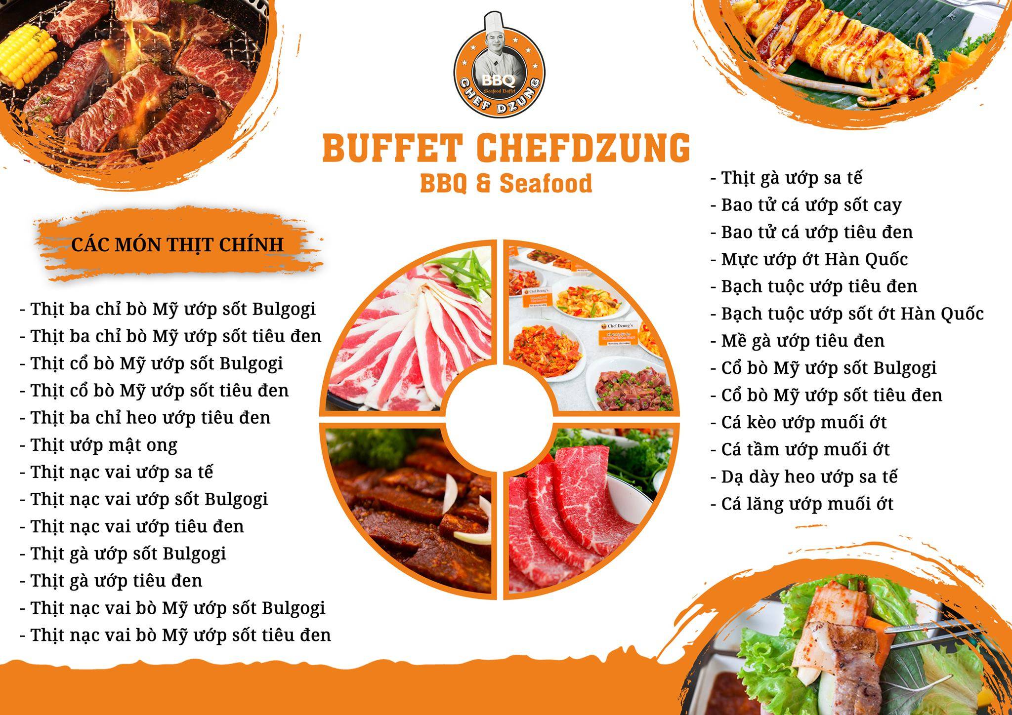 Carta del restaurante Chef Dzung Buffet Nguyễn Tuân, Hanoi