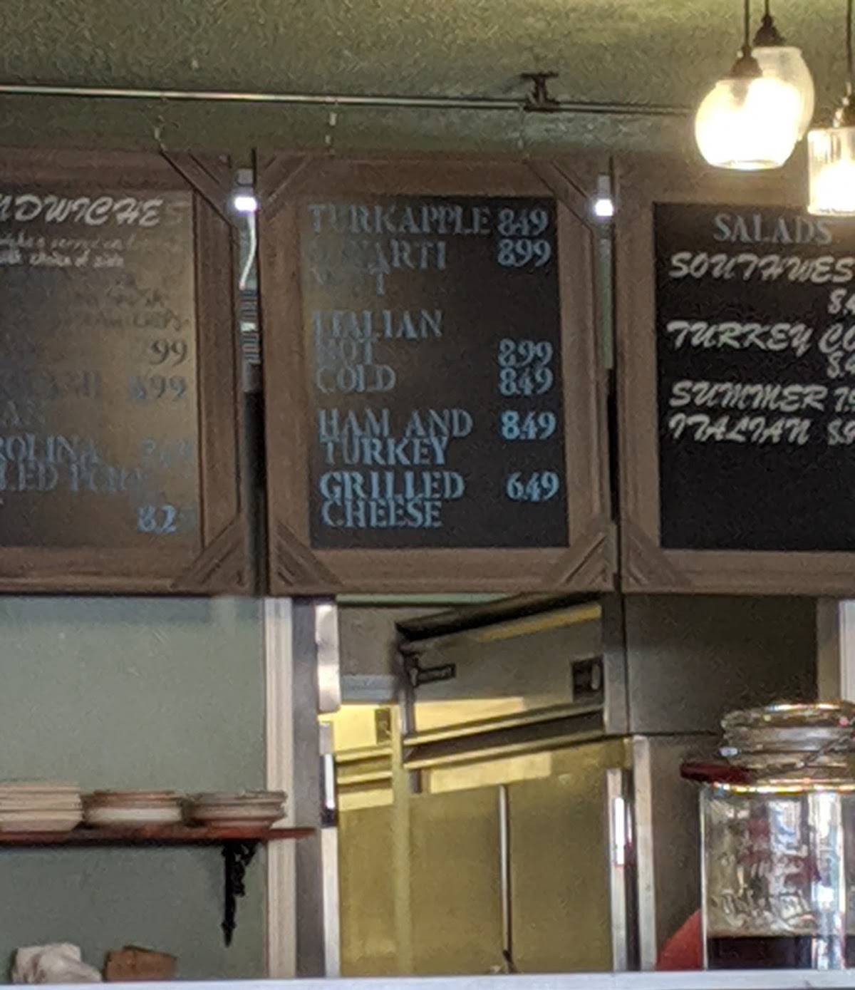 Menu at Happy Camper Cafe, Purcell
