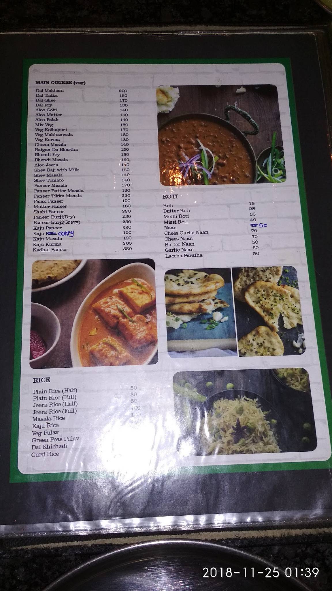 Menu at Happy da punjab, Pune, NH 48