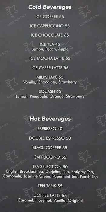 Menu at Harmony Restaurant, West Jakarta, Hotel Santika Premiere ...