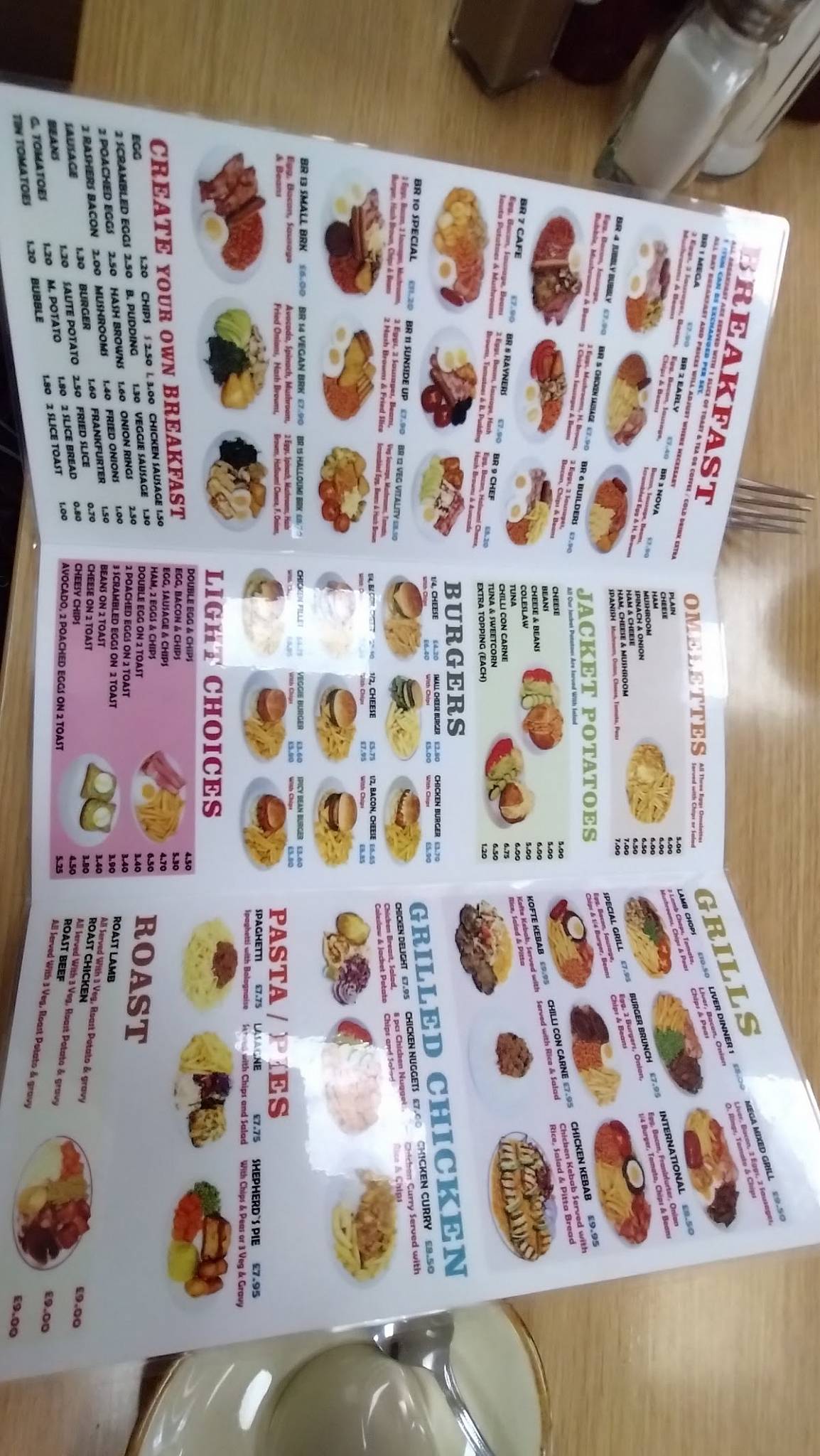 Menu at Imperial Cafe, Harrow, 238 Imperial Dr