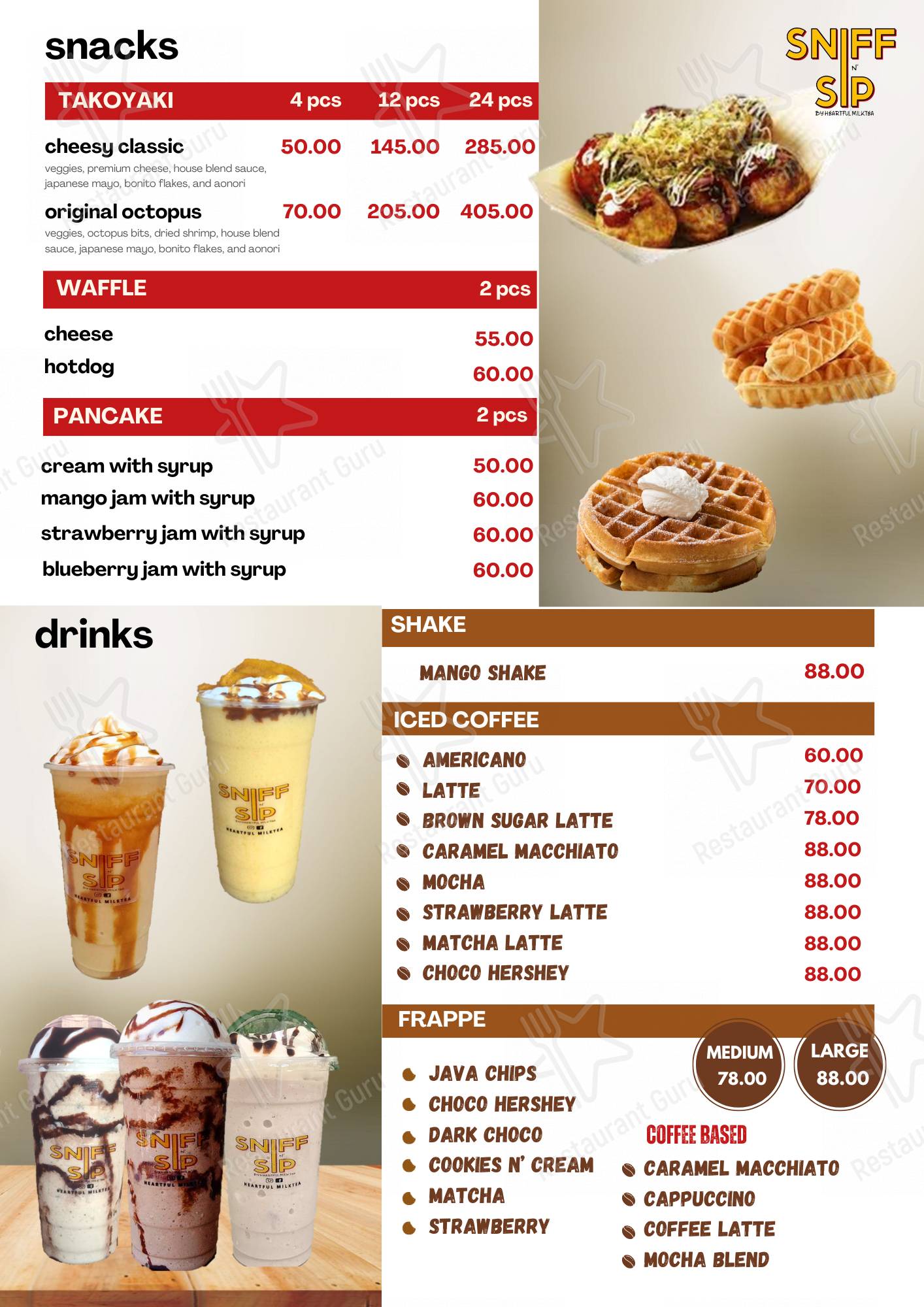 Menu at Heartful Milktea - Trece Martires Cavite cafe, Trece Martires