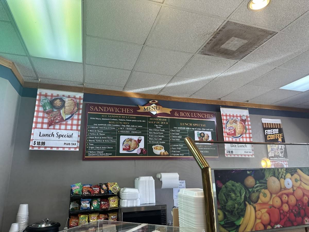 Menu at Heavenly Croissant bakery, Fort Walton Beach