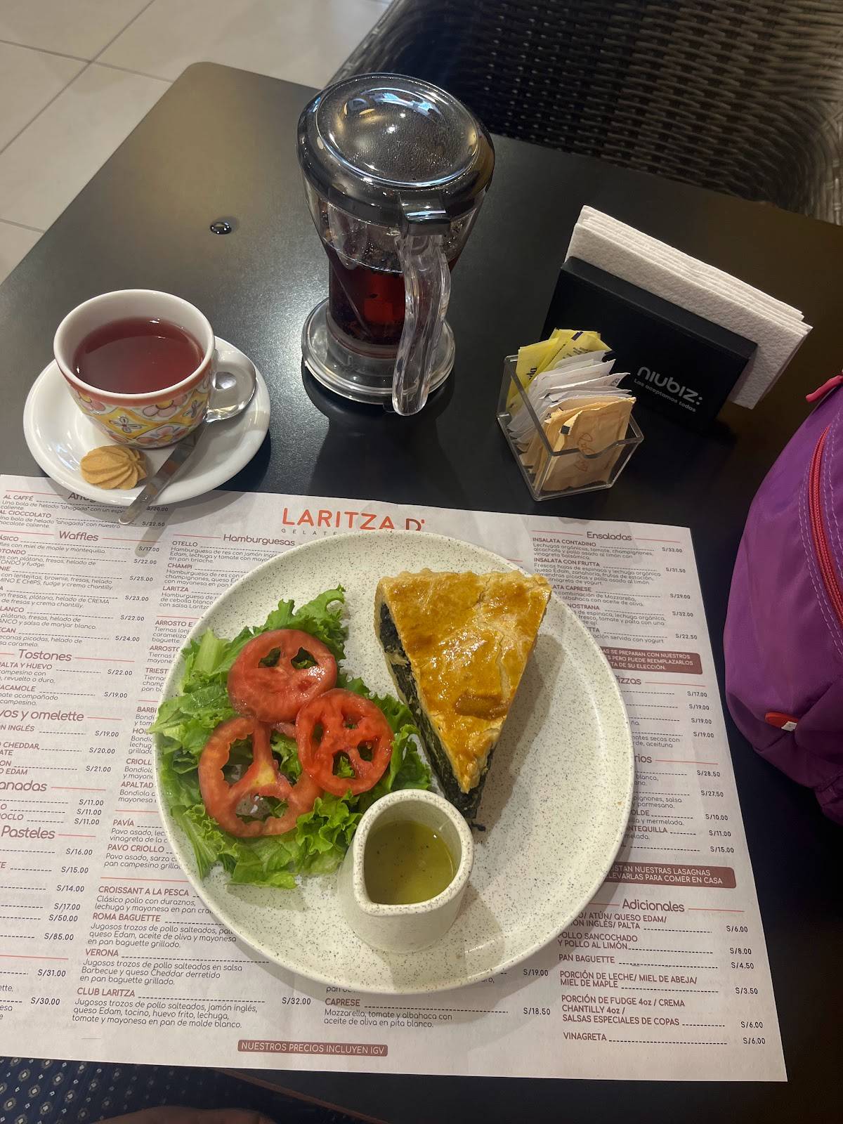 Carta del restaurante Laritza D', San Miguel