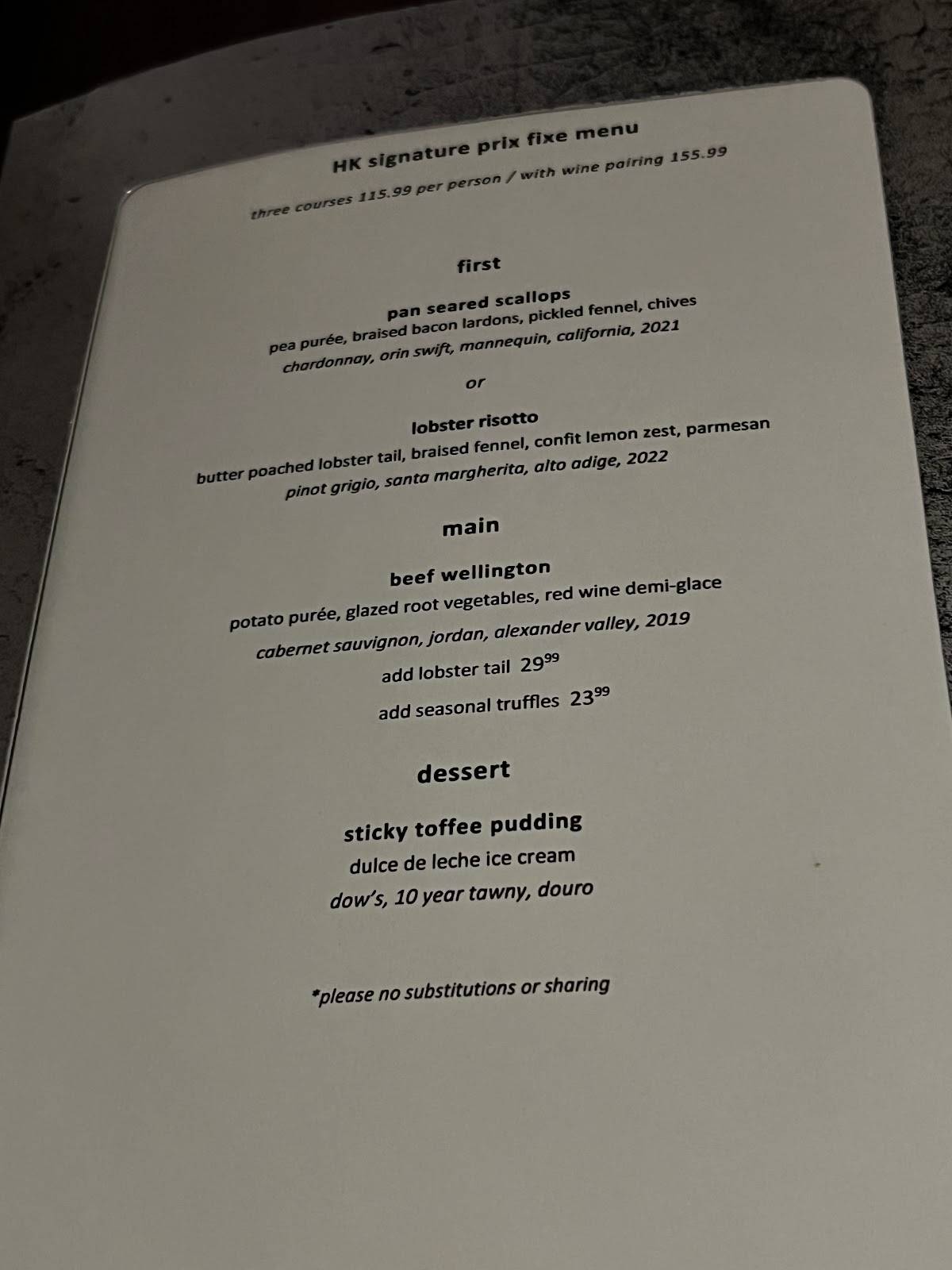 Menu at Hell's Kitchen pub & bar, Atlantic City
