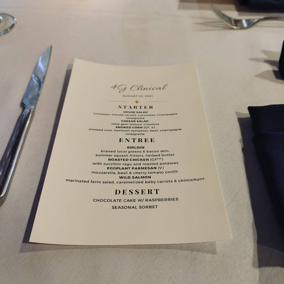 Menu at Heritage of Sherborn restaurant, Sherborn