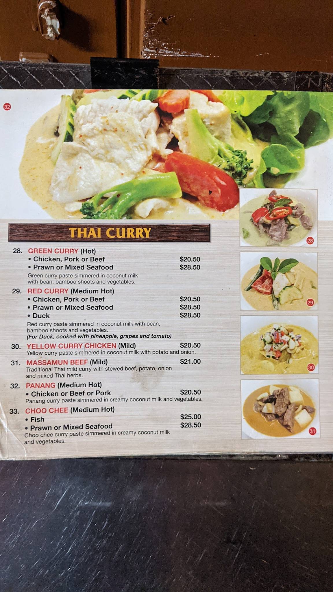 Menu at Thai Diamond Restaurant, Scarness, 353 Esplanade