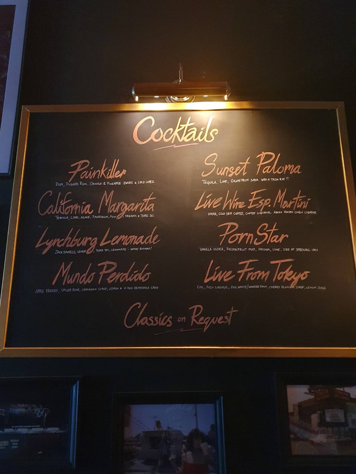 Menu at Holy Diver pub & bar, Collingwood
