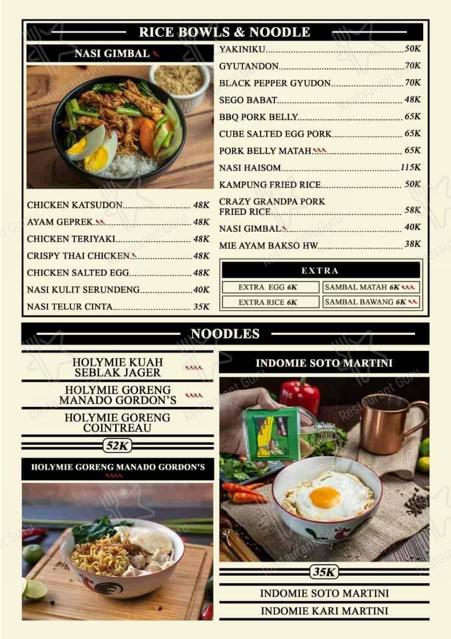 Carta del pub y bar Helen's Night Mart Gading Serpong, Cihuni, Bez Plaza No
