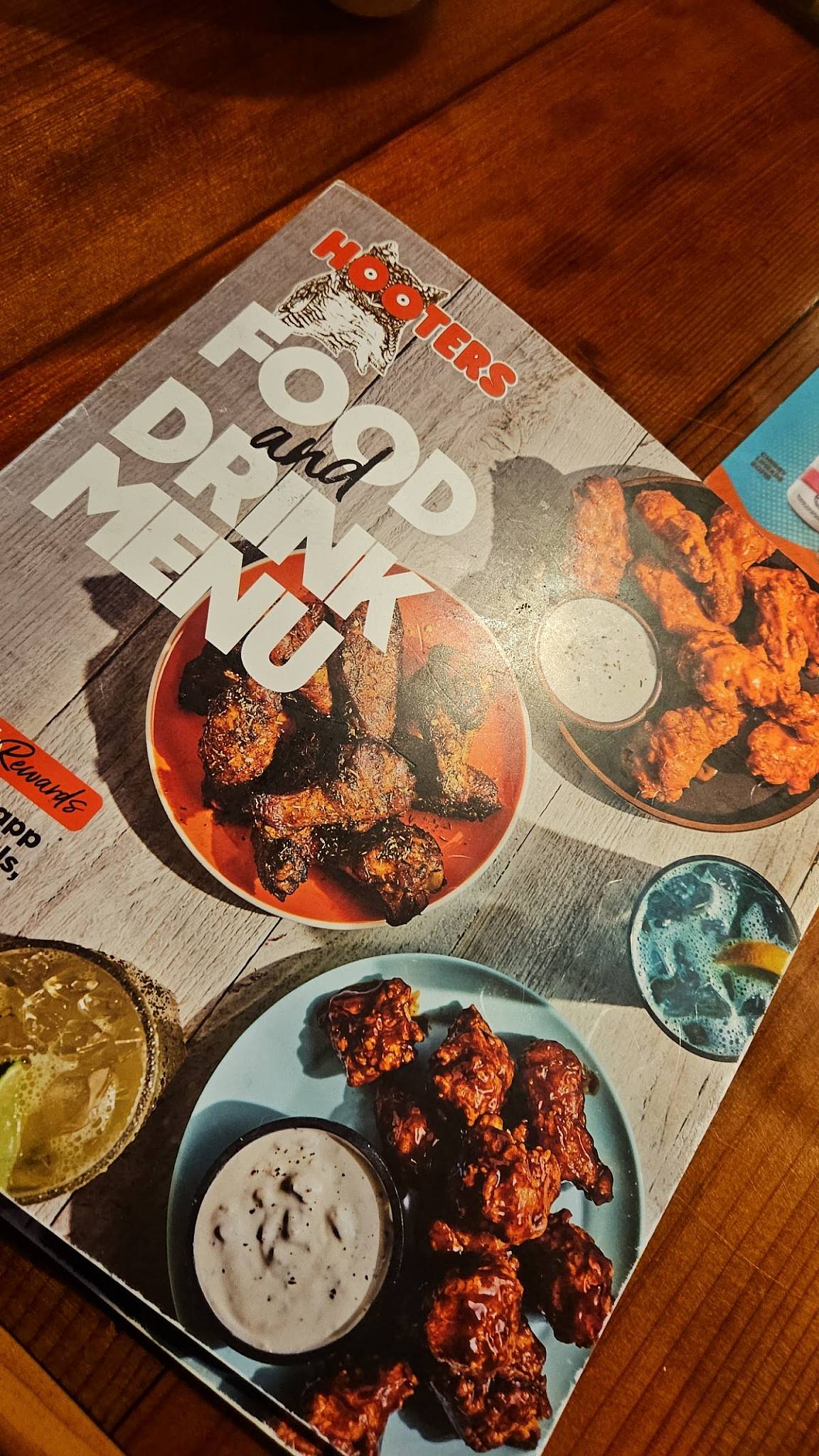 Carta del pub y bar Hooters, Greensboro, High Point Road