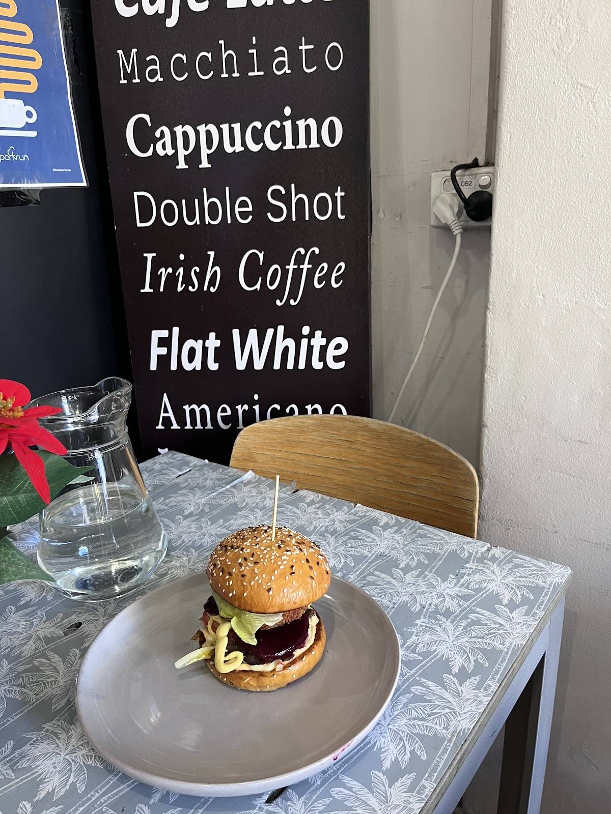 Menu at Hug a Mug Cafe, Williamstown