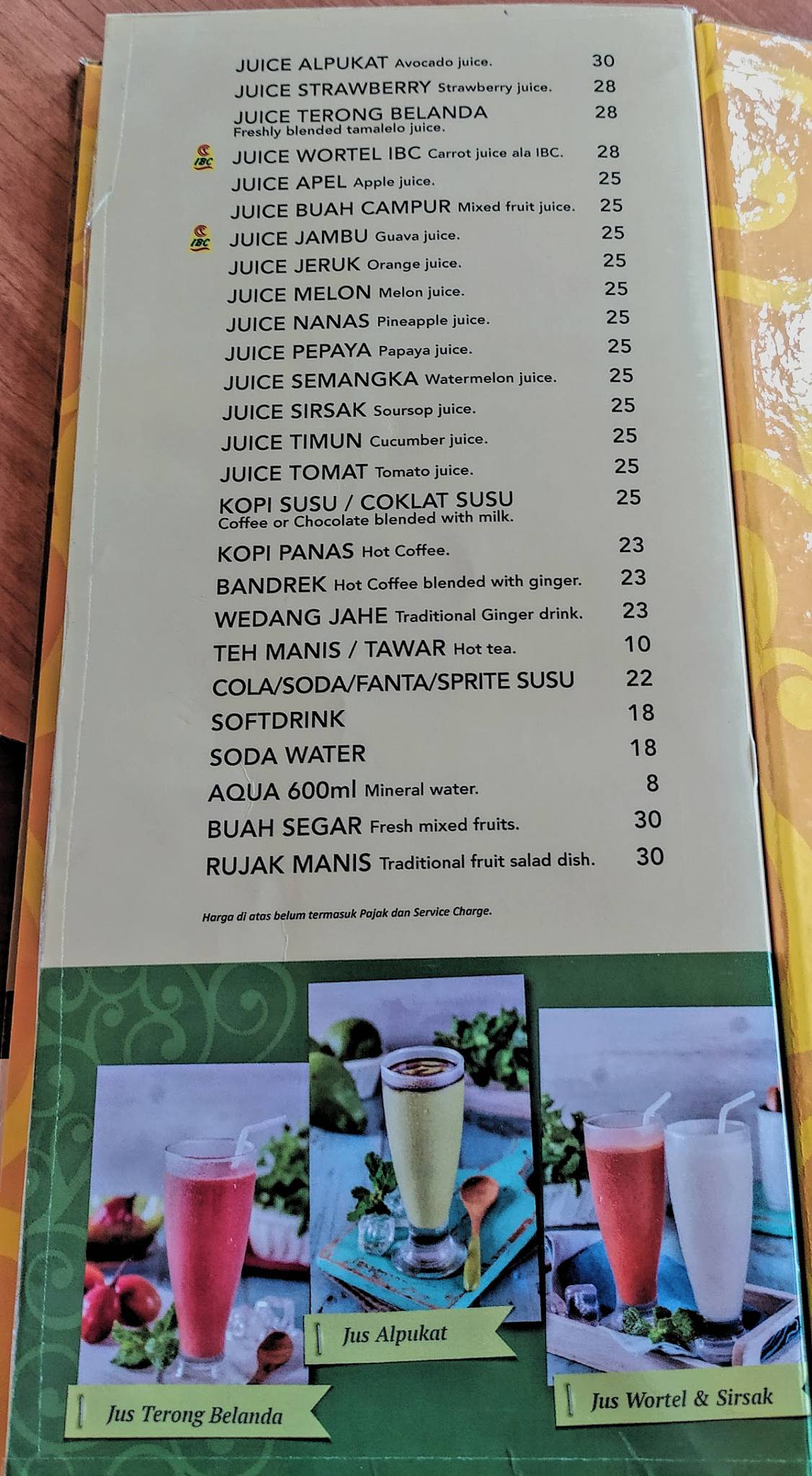 Menu at IBC Pondok Tempo Doeloe - Juanda restaurant, Sidoarjo, Waru