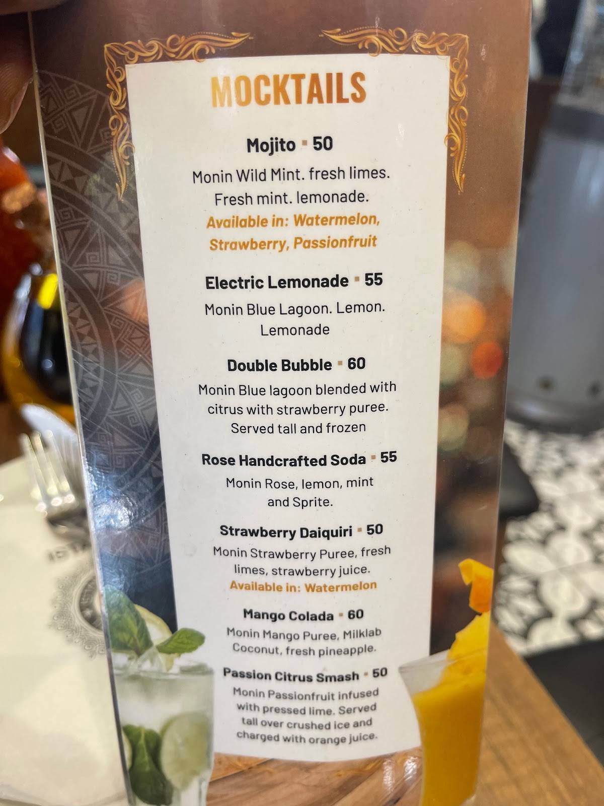 Menu at ISTANBUL KEBAB Melrose Arch restaurant, Johannesburg