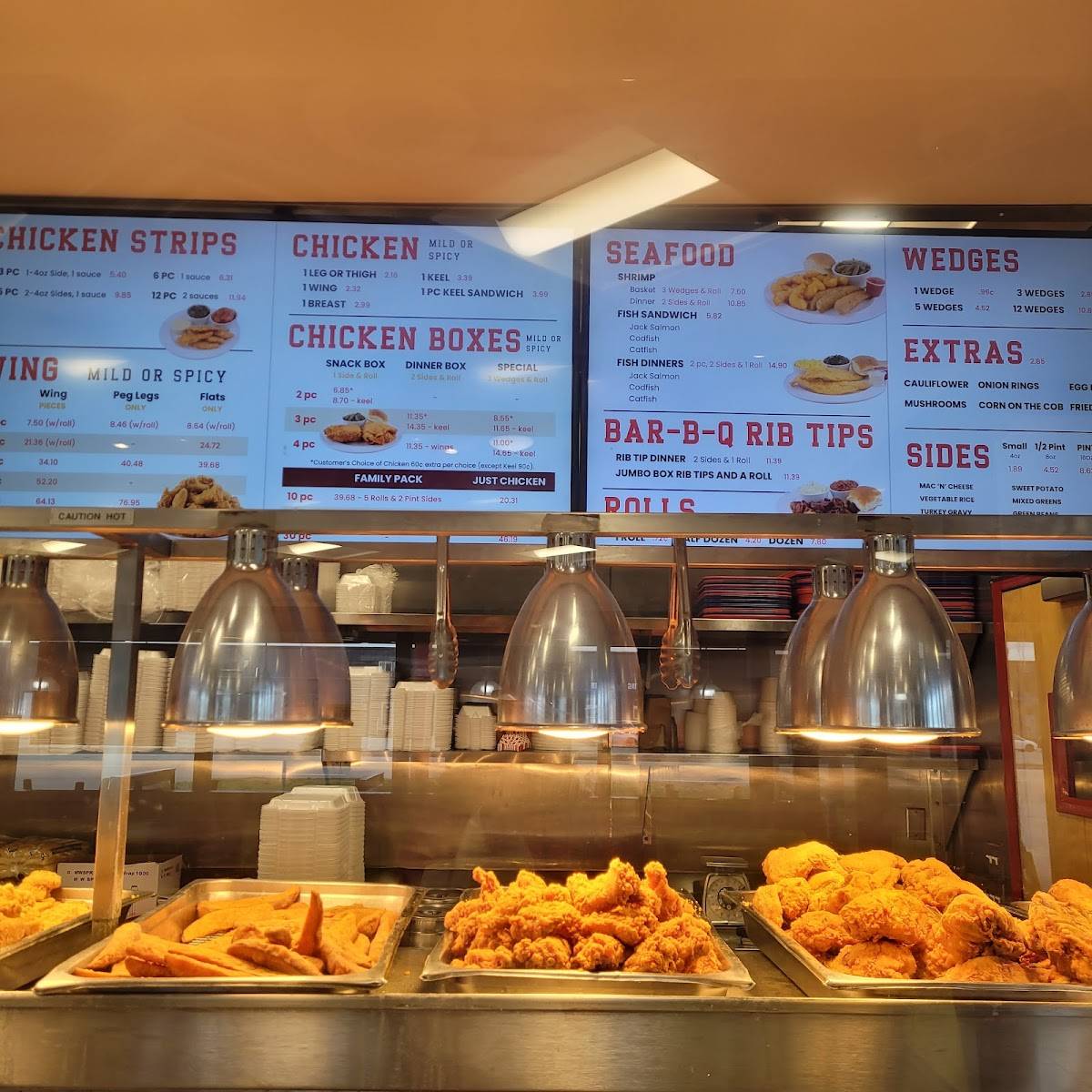 Menu at Indi's Chicken fast food, Louisville, Fern Valley Rd