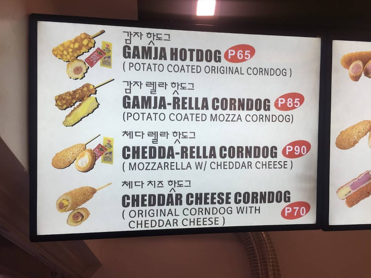Menu at Itaewon korean Corndog Dasma Branch restaurant, Dasmariñas