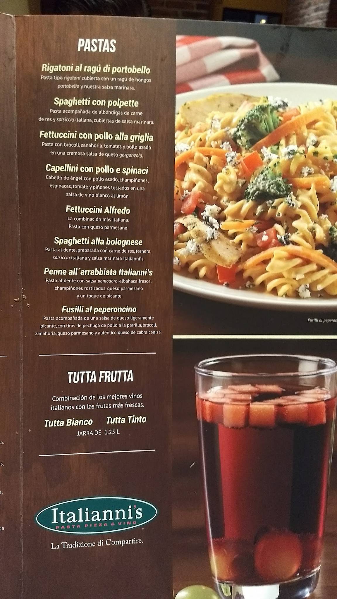 Carta del restaurante Italianni's, San Nicolás del los Garza, Av ...