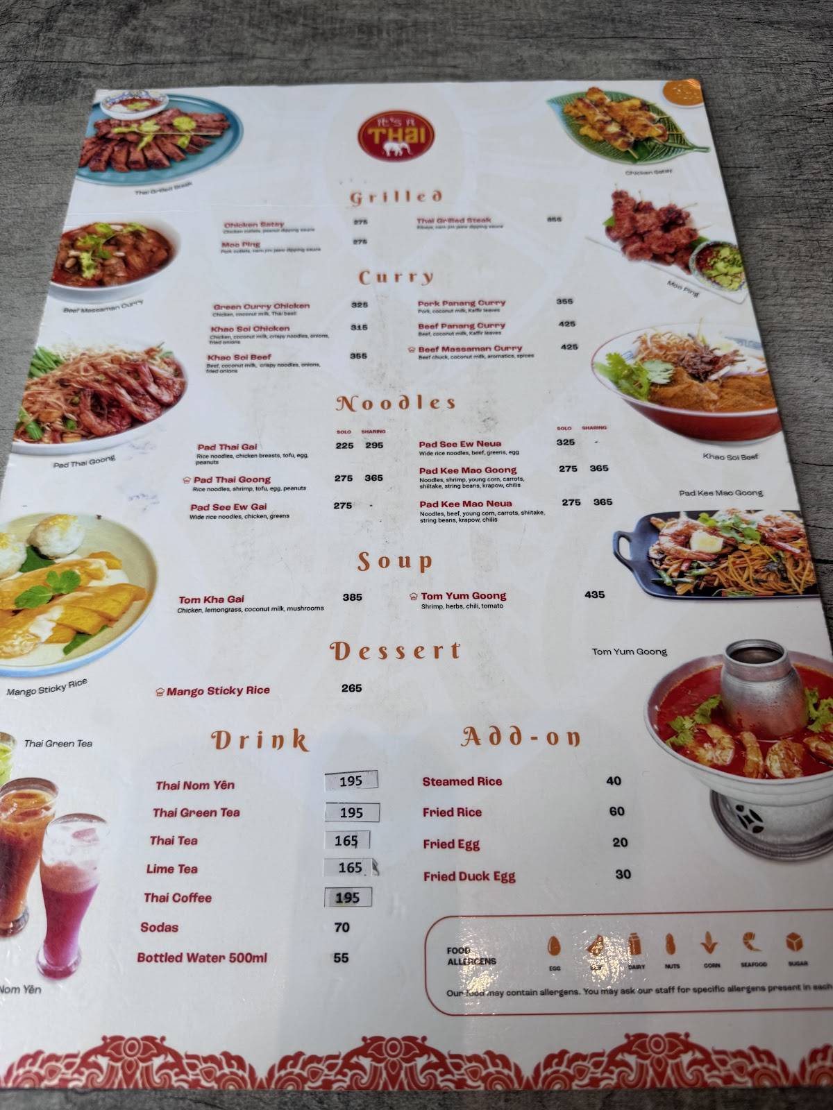 Menu at It's a Thai - Calamba restaurant, Calamba