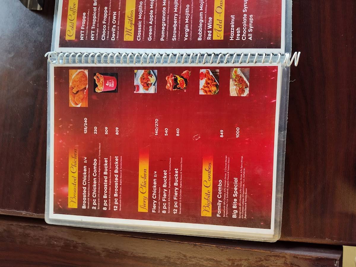 Menu at JJ CAFE, Tada, Chennai - Kolkata Hwy