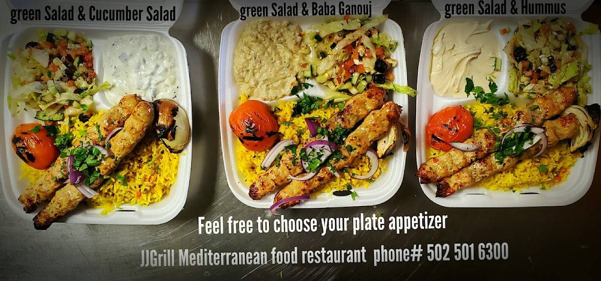 Menu at JJ Grill Mediterranean Food restaurant, Louisville