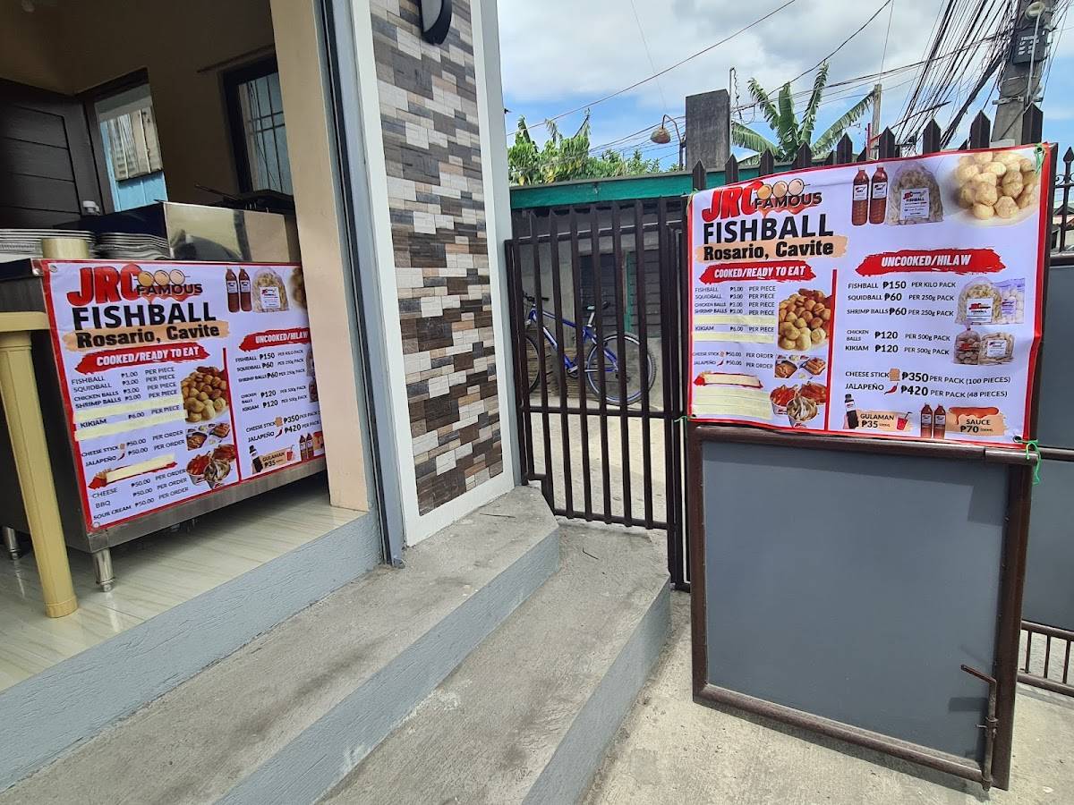 Menu at JRC Famous Fishball - Rosario Cavite restaurant, Rosario