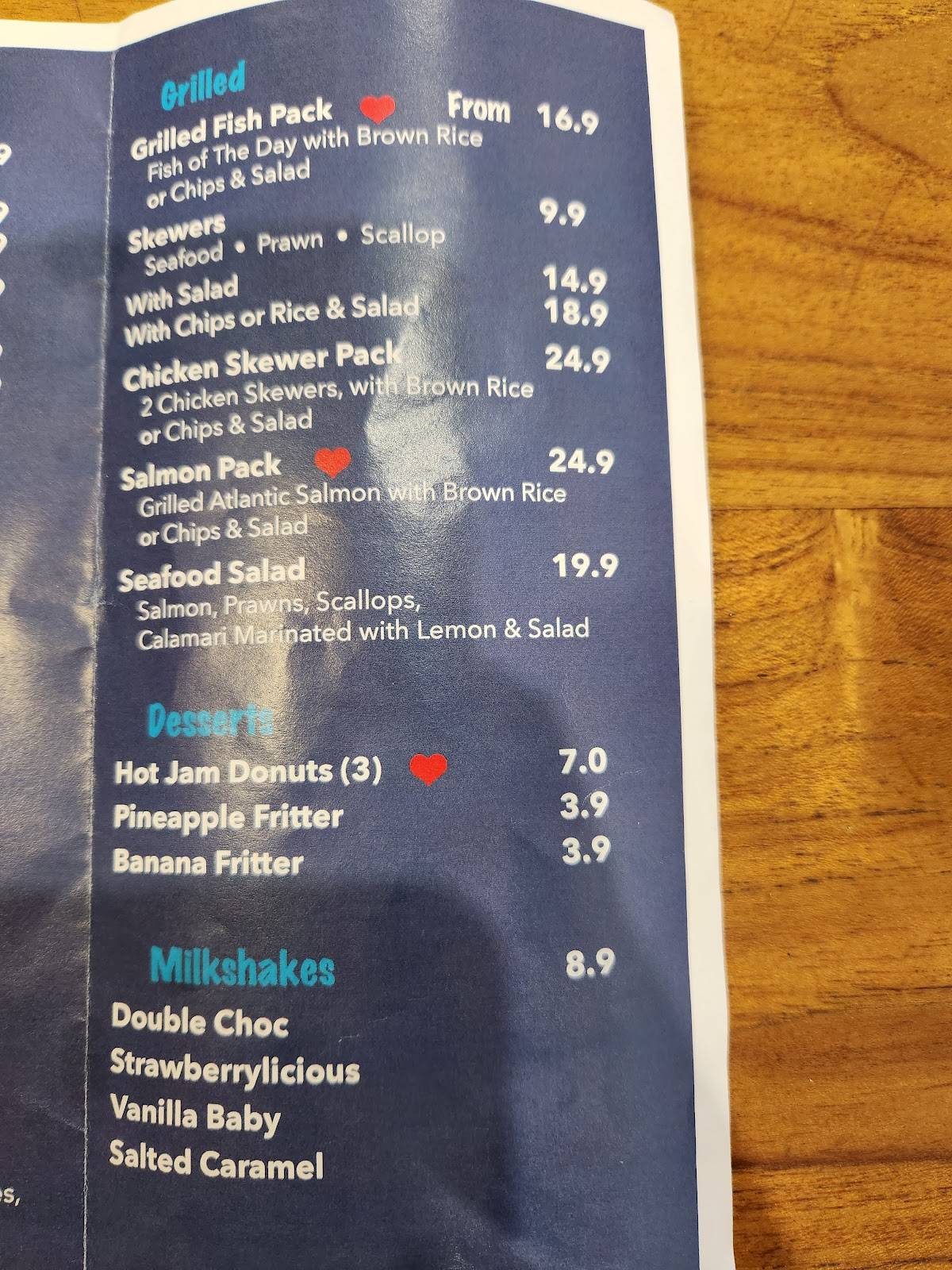 Menu at Jacky Jones Coburg restaurant, Coburg